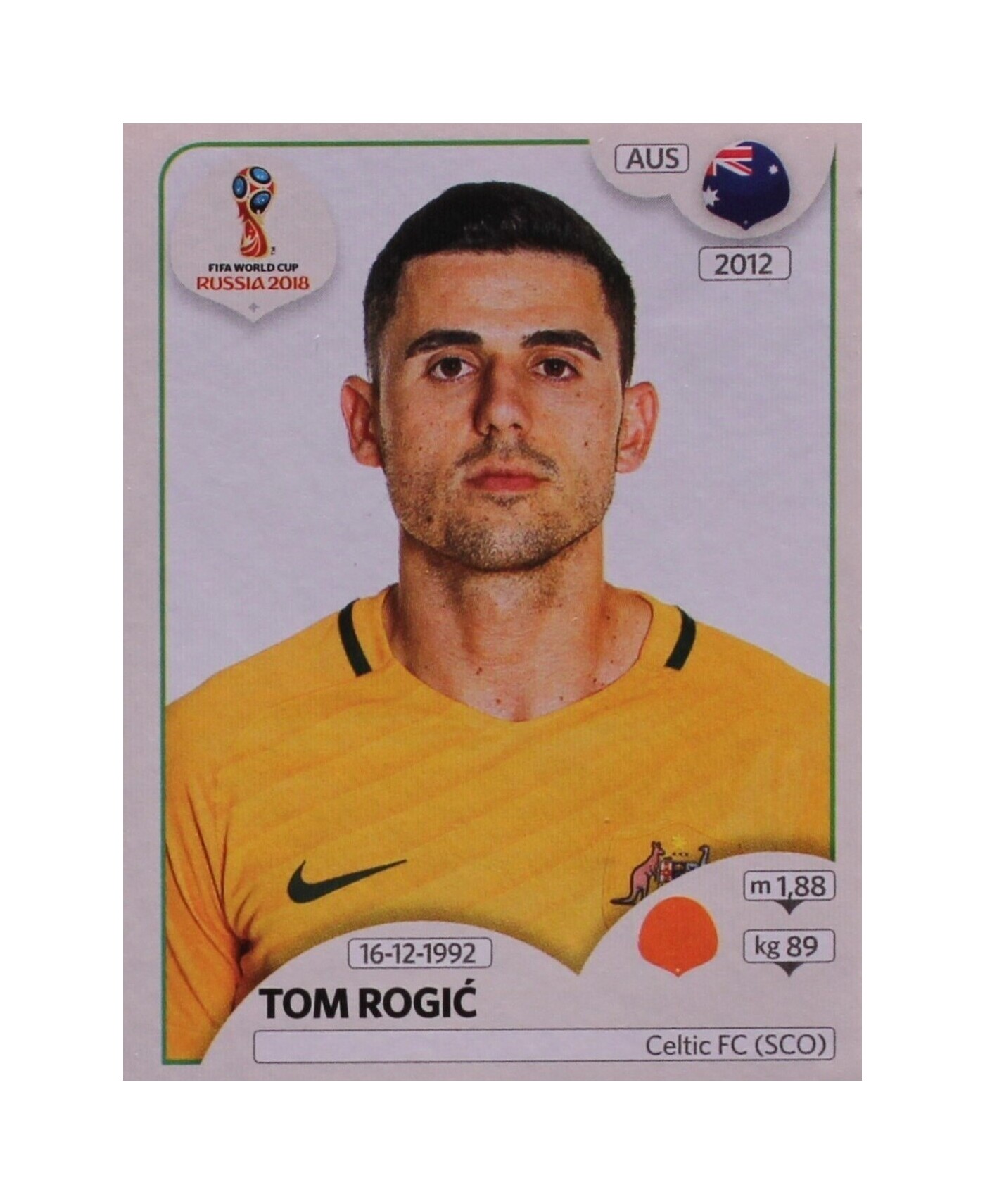 Tom Rogic: Figurinha imperdível da Copa 2018