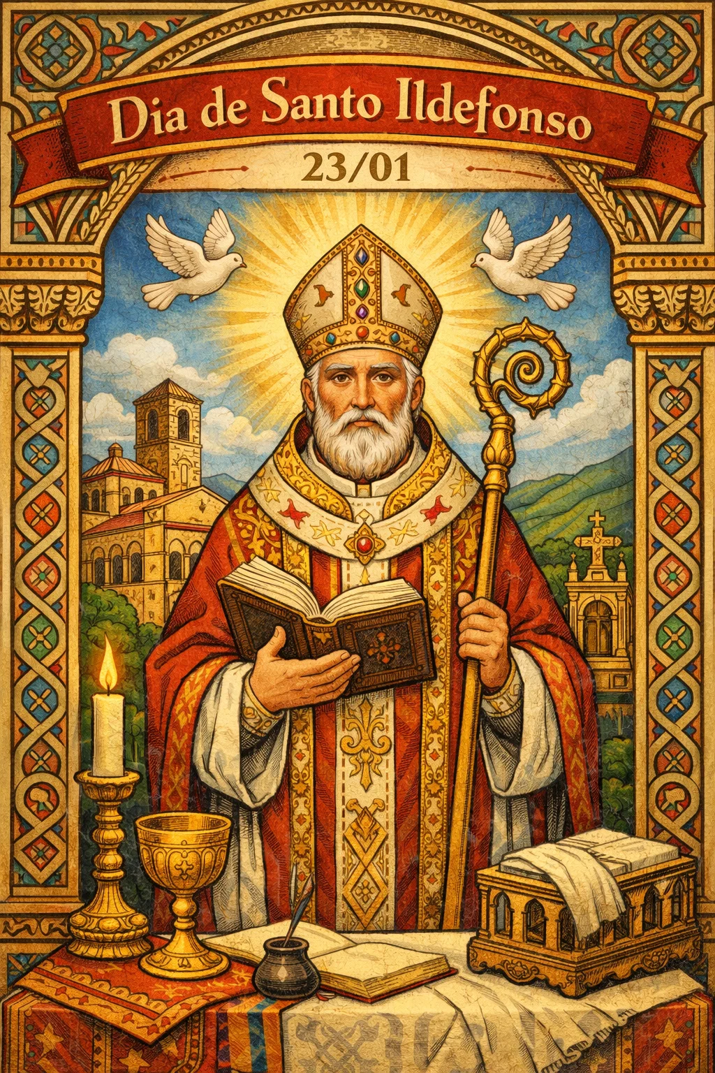 📅 23 de janeiro: Dia de Santo Ildefonso - Meus Conteúdos