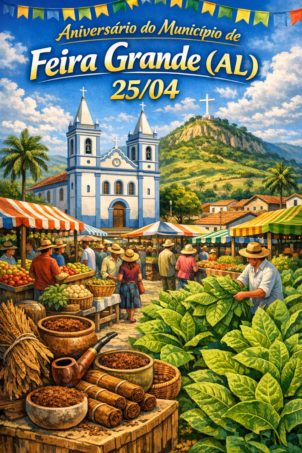 🎉 25 de abril: Aniversário do Município de Feira Grande (AL) celebra ...